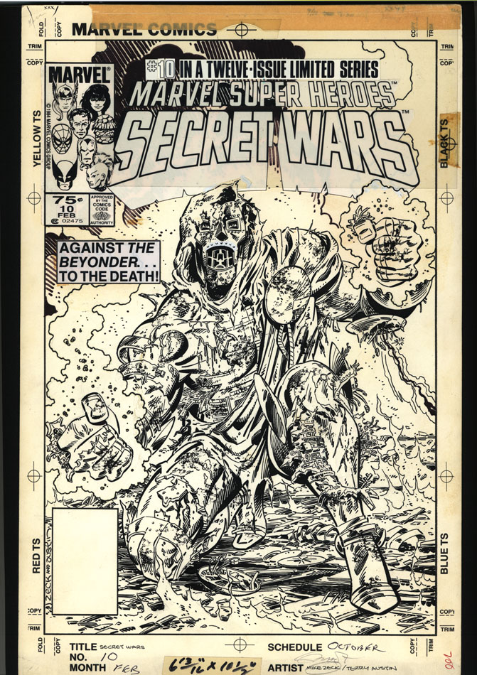 Secret Wars #10 Original Art by Mike Zeck and Terry Austin : r/Marvel
