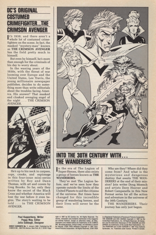 Time Capsule: DC Direct Currents 1, January 1988 • Comic Book Daily