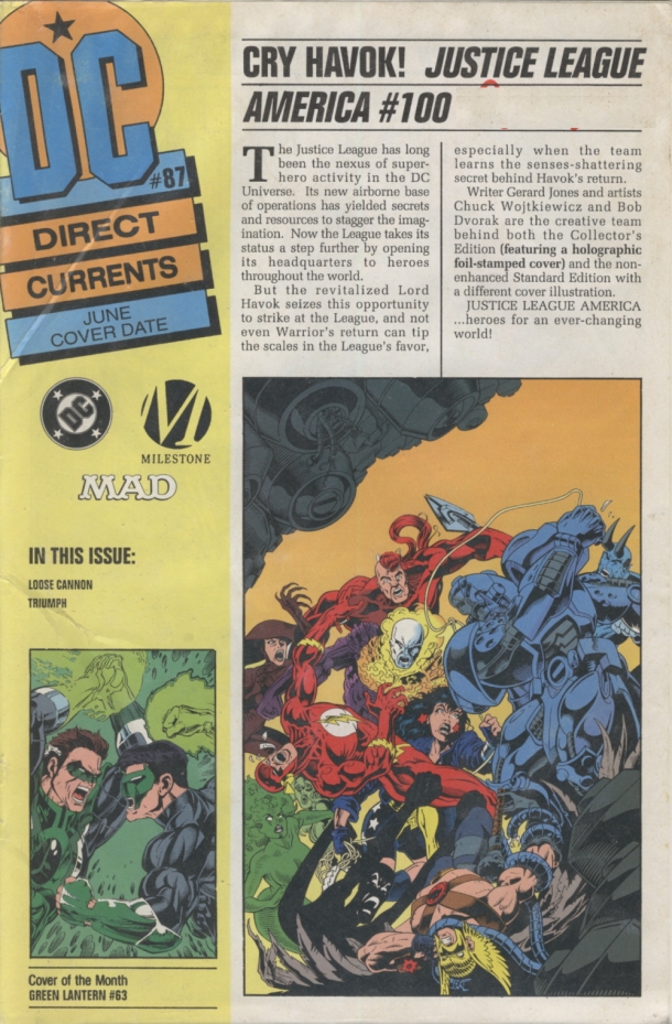 Time Capsule: DC Direct Currents 87 June 1995 • Comic Book Daily