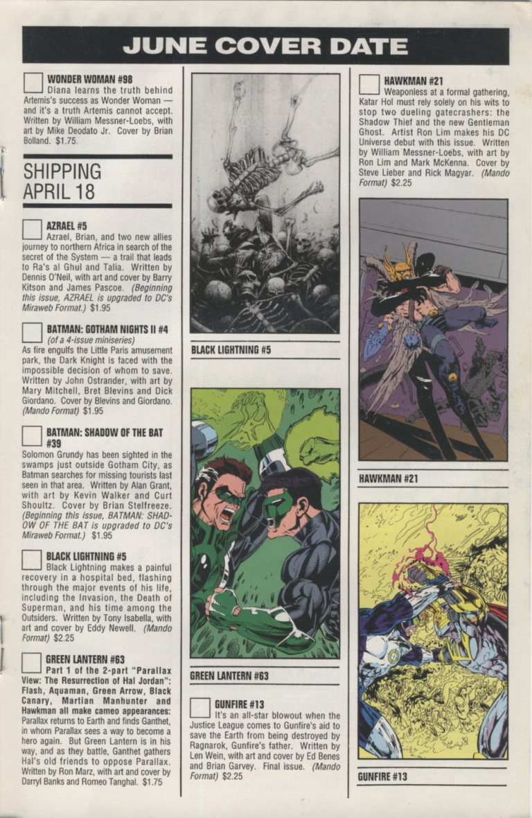 Time Capsule: DC Direct Currents 87 June 1995 • Comic Book Daily