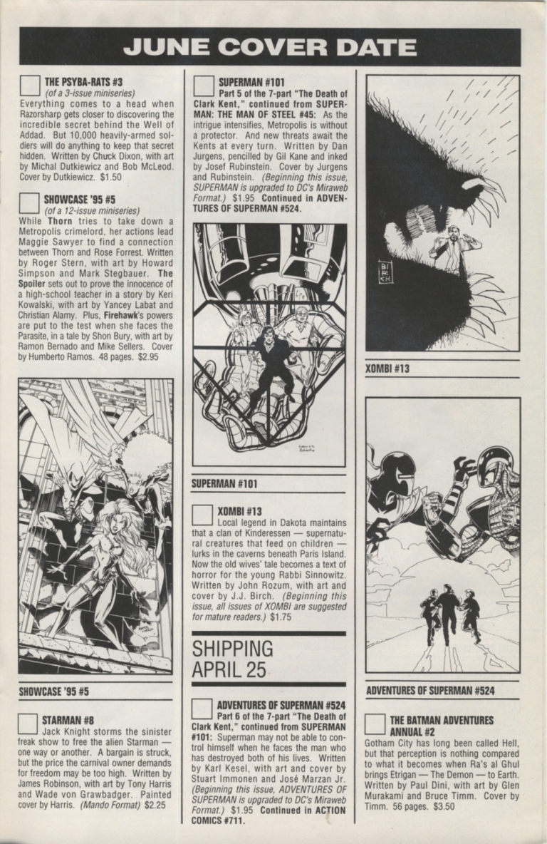 Time Capsule: DC Direct Currents 87 June 1995 • Comic Book Daily