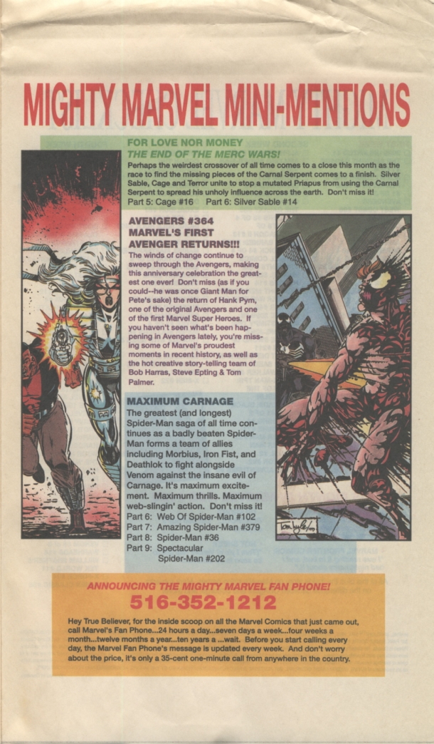 Time Capsule: Marvel Spotlight May 1993 • Comic Book Daily