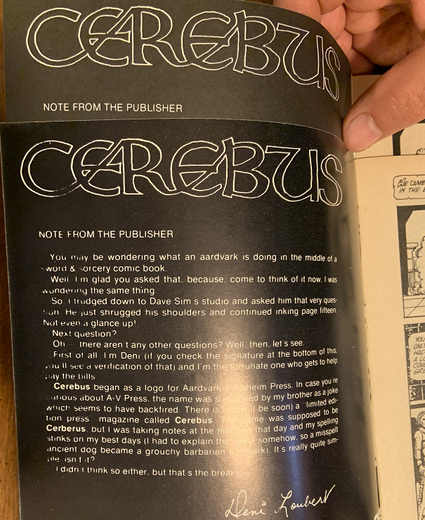 The Caveats of Collecting Cerebus # 1 • Comic Book Daily