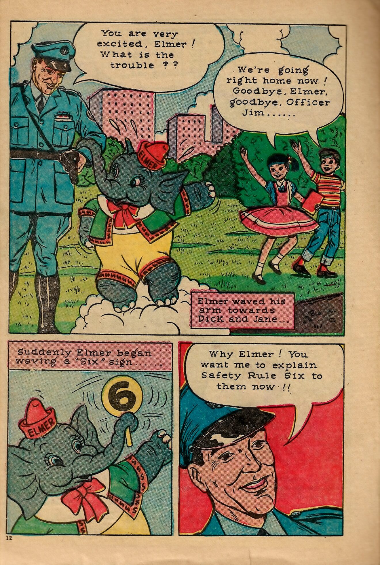 Cartoon Charlie and Elmer the Safety Elephant • Comic Book Daily